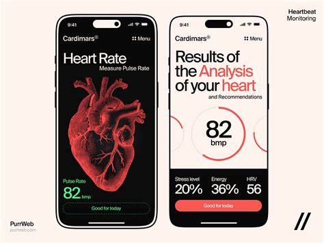 Heart Rate Monitoring Mobile Ios App By Purrweb Ui Ux Agency On Dribbble