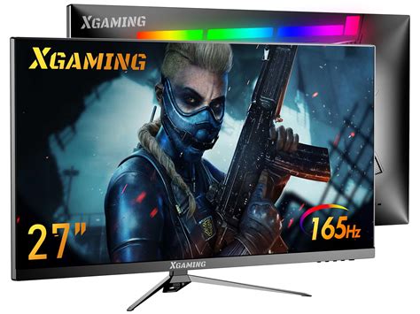 XGaming 27 Inch QHD Gaming ELED Monitor With Rainbow Lights 144Hz 165Hz Refresh Rate Eye Care