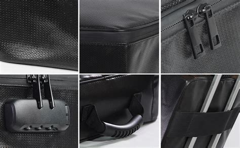 Amazon Com FKWin Fireproof Document Bag With Lock Portable Important Document Organizer