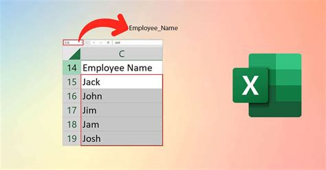How To Create And Use Named Range In Excel