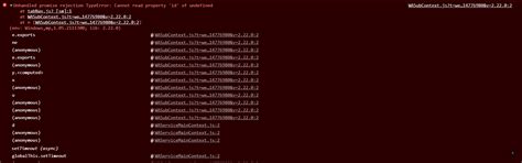 小程序报错 WASubContext js t wechat s v Unhandled promise rejection TypeError