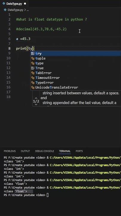 Float Datatype In Python Ai Coding Computerlanguage Programming