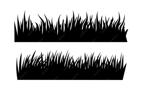 Premium Vector Black Grass Vector
