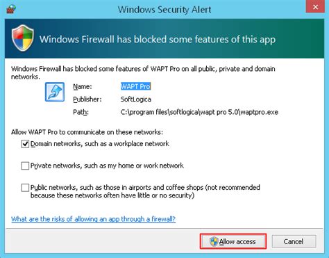 Windows Firewall Setup