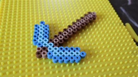 Minecraft Perler Bead Designs Ep 3 How To Make Diamond Pickaxe