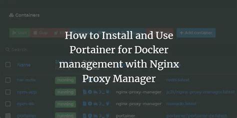 Installing Erpnext On A Server Using A Portainer Stack Behind Nginx Proxy Manager Setup