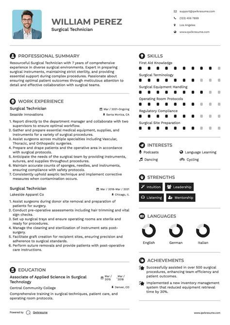 10 Surgical Technician Resume Samples And Templates For 2025