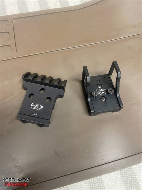 New Ams Machine Trijicon Rmr Picatinny Mount And Extended 45° Accessory