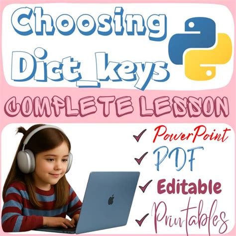 Choosing Dictkeys In Python Programming Complete Coding Lesson