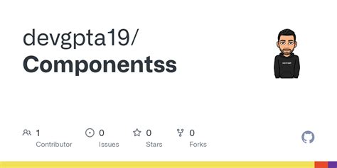 GitHub Devgpta Componentss