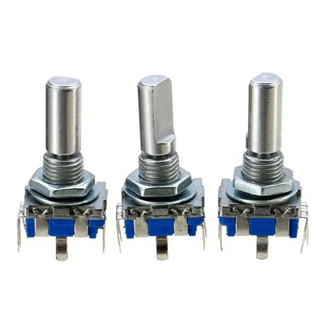Buy 3pcs Rotary Encoder With Push Button 6mm Shaft