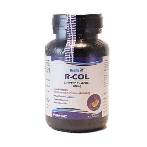 Buy Healthvit R Col Activated Charcoal 500 Mg Tablet 60s Online At Discounted Price Netmeds