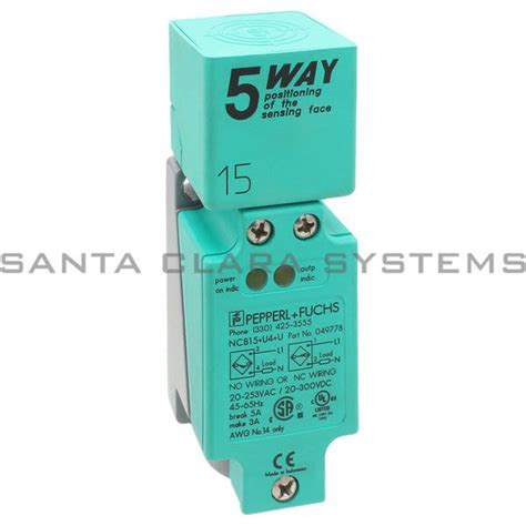 Ncb15 U4 U Pepperl Fuchs Inductive Sensor Santa Clara Systems