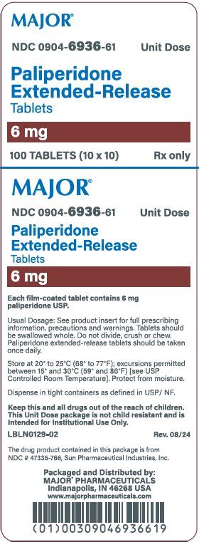 Paliperidone Package Insert Prescribing Information