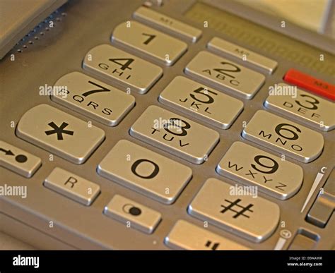 Telephone With Keyboard With Big Numbers And Alphanumeric Combination