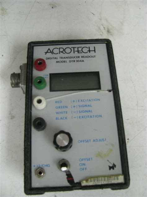 Acrotech Digital Transducer Readout Mdl Dtr 304a Dg11 Bullseye