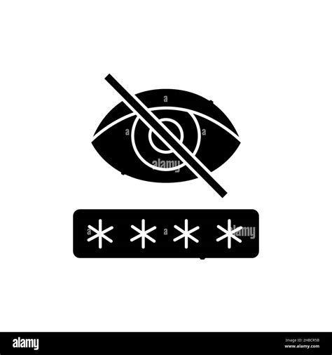 Hide Password Color Line Icon Isolated Vector Element Outline Pictogram For Web Page Mobile