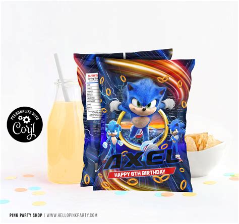 Sonic Chip Bag Wrapper Design Hellopinkpartyshop