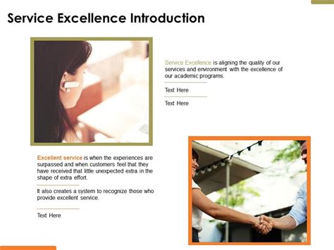 Service Excellence Introduction Ppt Powerpoint Presentation File Infographic Template