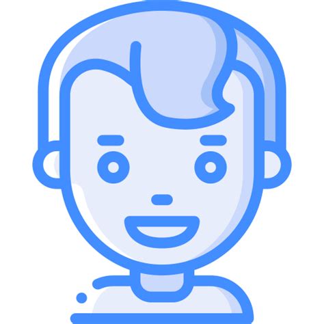 Boy Basic Miscellany Blue Icon