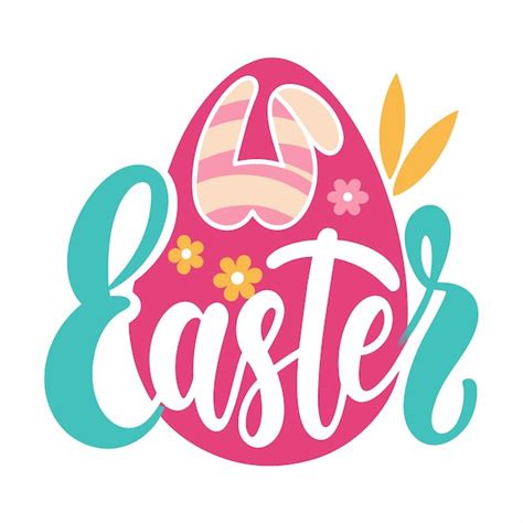 Premium Vector Happy Easter Typography Design Vector