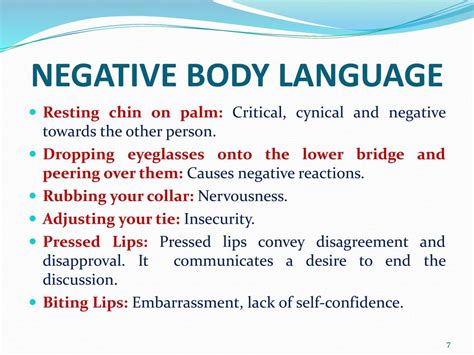 Examples Of Negative Body Language And Their Impact