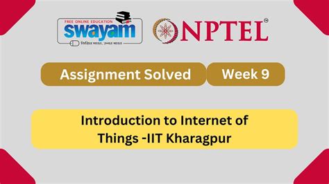 introduction to internet of things week 9 nptel answers 2024 my