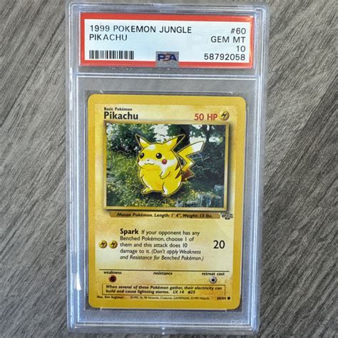 Pikachu 1999 Jungle 6064 Unlimited Price Guide Sports Card Investor