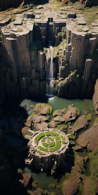 Premium Photo Aerial Abstraction Native Australian Motifs Meet