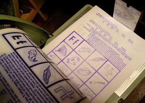 Before Copiers The Mimeograph Ditto Machine Duplicated Documents