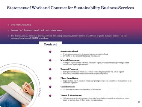 Sustainability Business Proposal Template Powerpoint Presentation