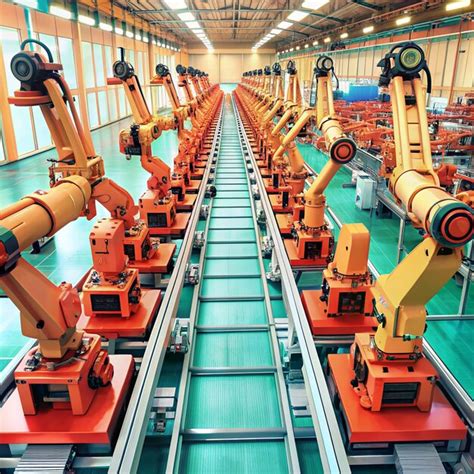 precision automation robot assembly line premium ai generated image