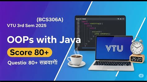 🔴 Oops With Java Bcs306a Vtu 3rd Sem 2025 Most Important Questions Score 80 💻☕ Youtube