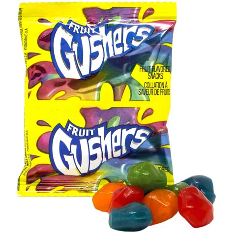 Fruit Gushers Snack Pack 08oz 226g Poppin Candy