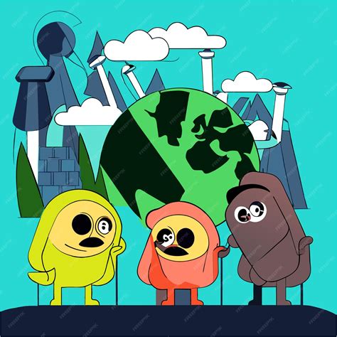 Premium Vector Green Ambassadors Characterdriven Artwork Vector Art