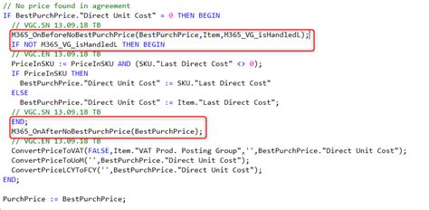 Event Request Codeunit 7010 Purch Price Calc Mgt · Issue 3758 · Microsoftal · Github