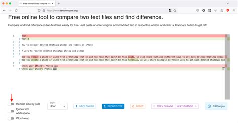 16 Tools To Compare Differences Between Two Text Documents