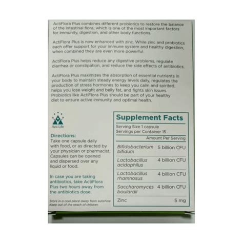 Actiflora Daily Probiotic Supplement Digestive Health