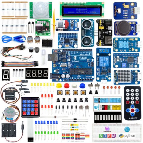 Adeept Upgrade Ultimate Starter Kit Compatible With Arduino Ide Cand Python Code 37 Projects