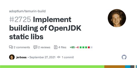 implement building of openjdk static libs by jerboaa · pull request