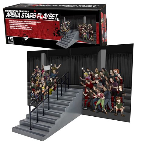 Arena Stairs Playset For Wrestling Action Figures Toys