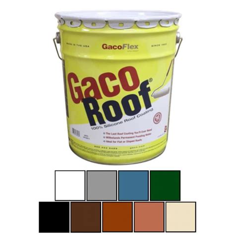 Gaco Silicone Roof Coating 5 Gallon
