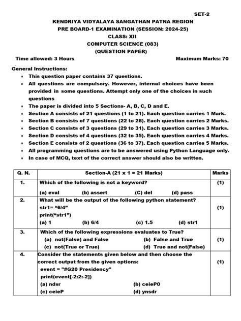 Csxiipb1qp2024 25set 2 1 Pdf Parameter Computer Programming Table Database