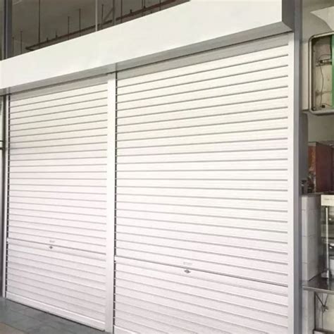White Aluminium Automatic Rolling Shutter At ₹ 700square Feet
