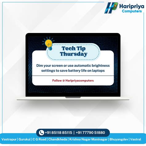 Hari Priya Computers On Linkedin Techtip Batterysaver Hp Lenovo Asus Haripriyacomputers