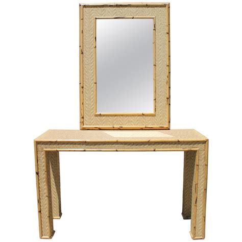 Console Table And Mirror Sculptural Set One Of A Kind Hand Crafted