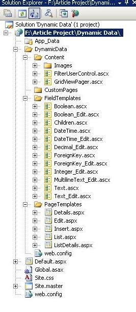 first step into the asp dynamic data codeproject