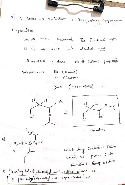 [Solved] + For the following compounds, determine the IUPAC name if given... | Course Hero