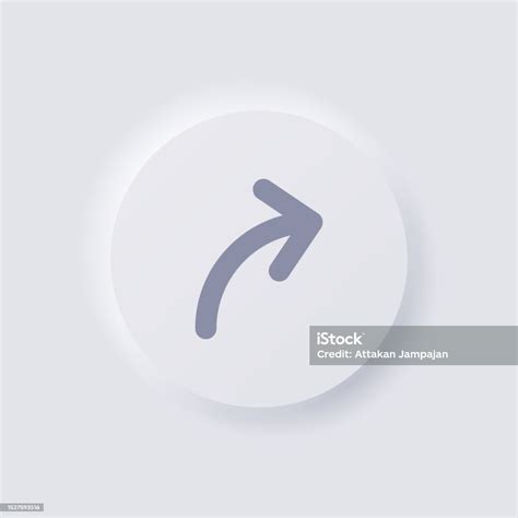 화살표 아이콘 웹 디자인 응용 프로그램 ui 등을 위한 흰색 neumorphism 소프트 ui 디자인 버튼 벡터 3차원 형태에