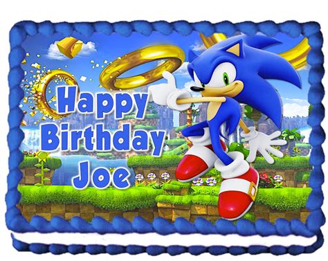 Detail Sonic The Hedgehog Sheet Cake Koleksi Nomer 25